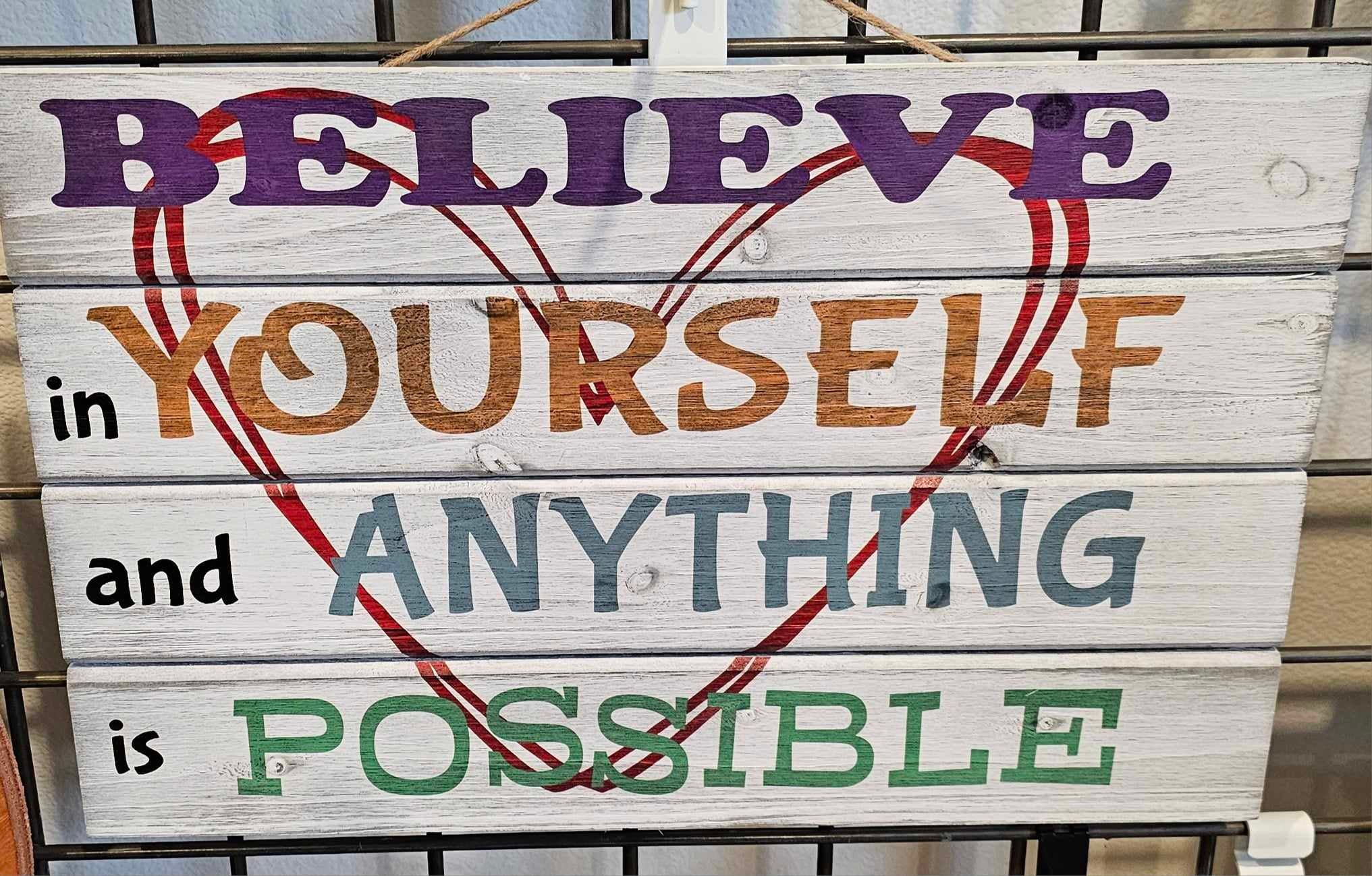 Wood Slat Board Hanging Signs | Dezine Metal Art 1249 W. Larson St ...